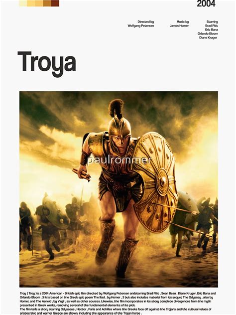 Cartel De La Película Troya Así Luce El Reparto De Troya Quince