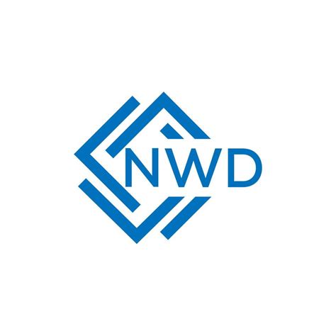 Nwd Letter Logo Design On White Background Nwd Creative Circle Letter