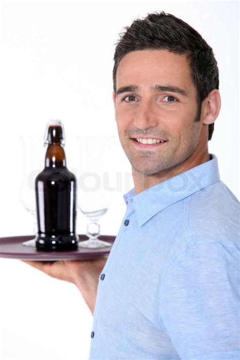 Kellner Bei Der Arbeit Colourbox