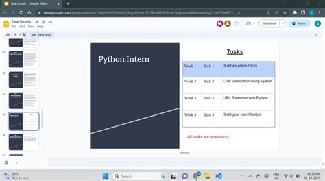 V G Padmapriya On Linkedin Internship Techchallenge Task1 Syncinterns Pythonintern