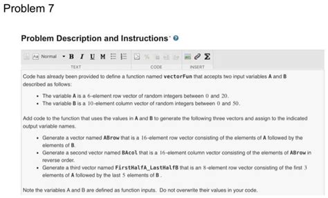 Solved Problem Description And Instructions Code Has Chegg
