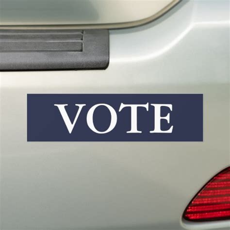 Vote Bumpersticker Bumper Sticker Zazzle