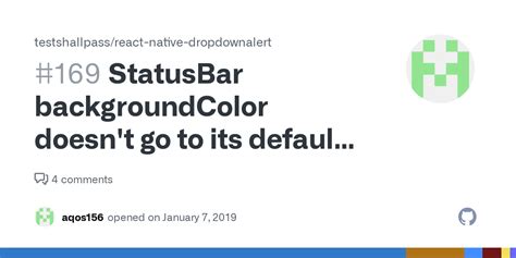 Statusbar Backgroundcolor Doesnt Go To Its Default Value When Moving