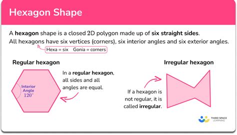 Hexagon Shape Gcse Maths Steps Examples And Worksheet
