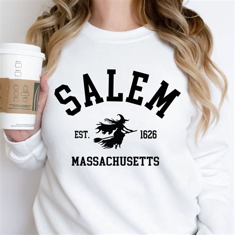 Salem Est 1626 Svg Salem Massachusetts Svg Halloween Svg Etsy