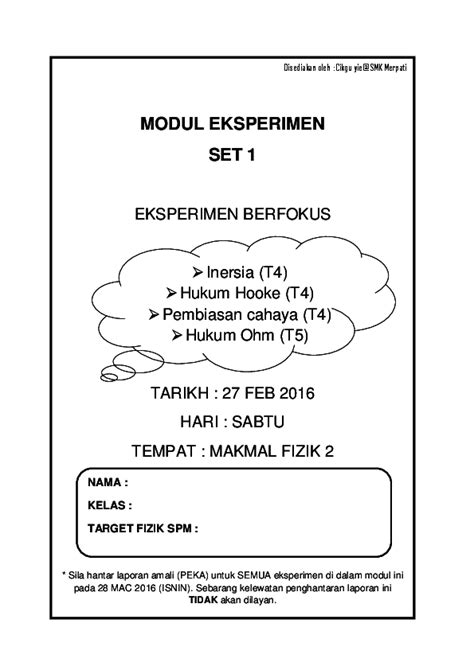 Pdf Modul Eksperimen Set 1