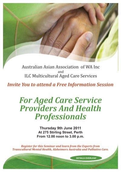 For Aged Care Service Providers And Health Professionals