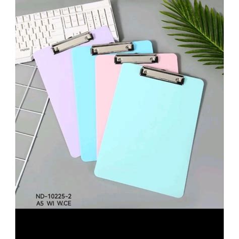 Dingli Clipboard Pastel Color Size A5 Shopee Philippines