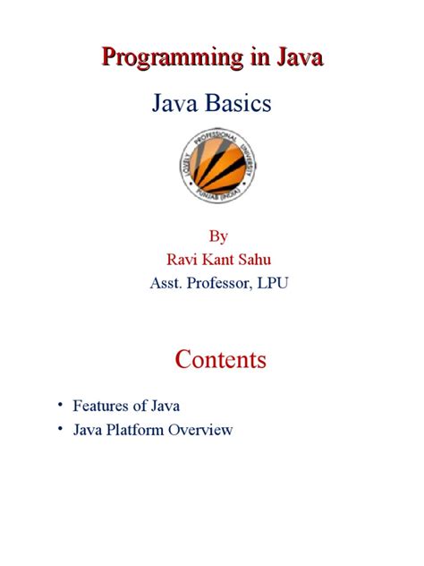 Java Basics Pdf Java Programming Language Java Virtual Machine