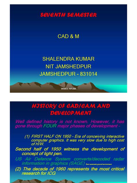 Me05me702history Of Cadm Pdf Computer Aided Design Engineering