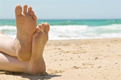 Sandy Feet Stock Image Image Of Feet View Sandy Space 12082627