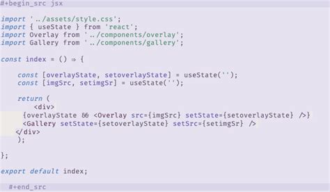 Org Code Block Syntax Highlighting For Jsx Org Doom Emacs Discourse
