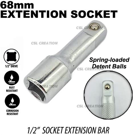 Mydiyhomedepot Chrome 1 2 Drive L Handle Extension Socket Sliding