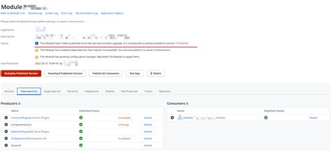 Rollback Not Possible Manifest Error Outsystems サポート