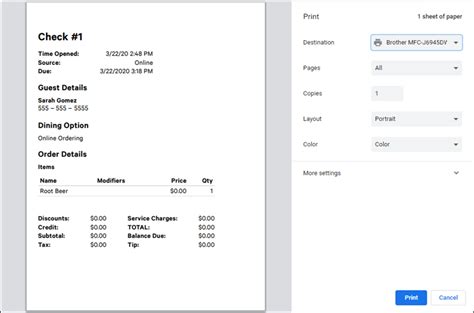 Managing Incoming Orders And Printing Receipts Toast Pos