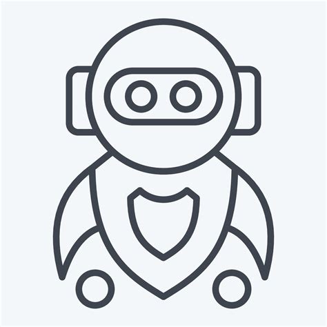 Icon Machine Learning Related To Artificial Intelligence Symbol Line Style 60732801 Vector Art