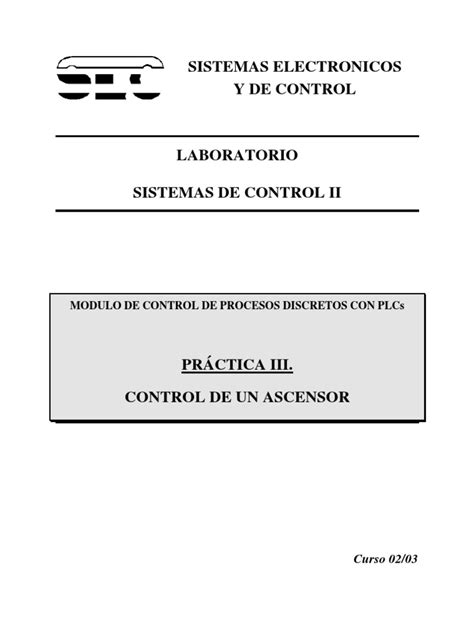 Automata Descargar Gratis Pdf Ascensor Controlador Lógico Programable