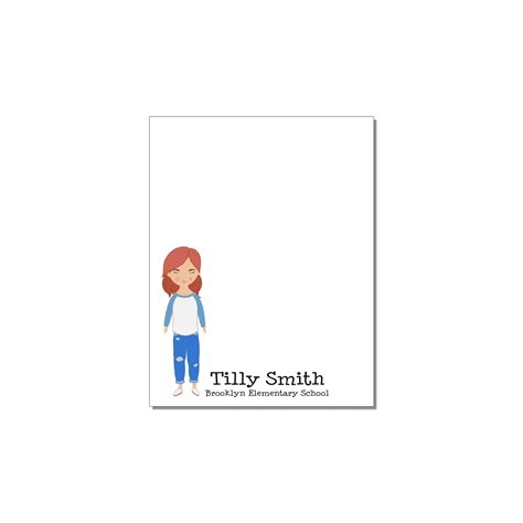 Fancy Ladies Personalized Notepad The Mad Padder