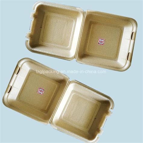 Restaurant Food Packaging 1 Compartment Pla Foam Clamshell Containers