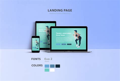 Лендинг веб дизайнера On Behance