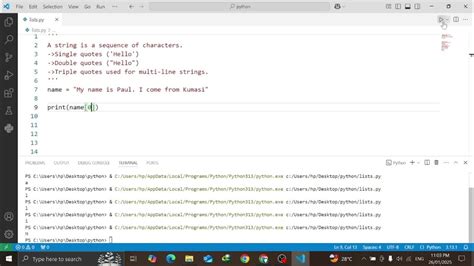 Learn Python Programming In Twi Day 61 Strings Youtube