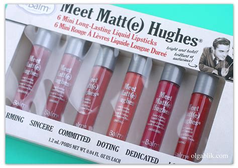 Стойкая помада для губ theBalm Meet Matt(e) Hughes Set - отзыв