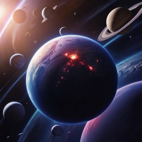 Exploring The Wonders Of A Galaxy Premium Ai Generated Image