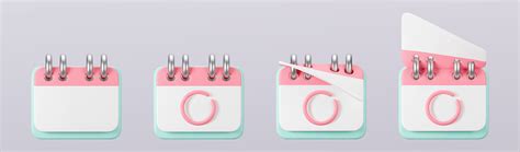 페이지를 넘기고 회색 배경에 강조 표시된 서클 데이가 있는 3d 달력 아이콘입니다 날짜를 표시하는 일일 일정 플래너의 렌더링 달력 중요한 날 개념입니다 3d 만화 간단한