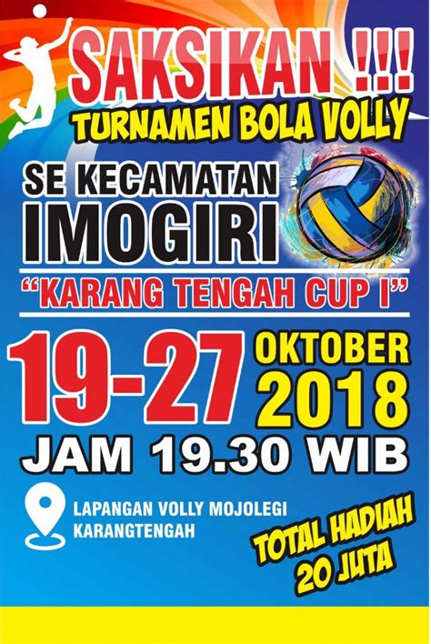 Saksikanlah Turnamen Bola Voli Karangtengah Cup 1 Website Kalurahan Karangtengah