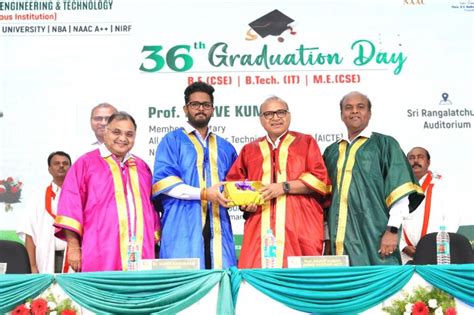 Psna College Of Engineering And Technology Proudly Hosted Its 36th Graduation Day Celebrating