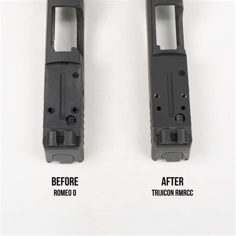 Optic Ready Sig P365 Romeo0 To Trijicon Rmrcc Slide Milling Upgrade Candh Precision