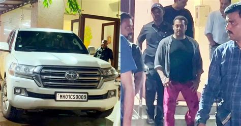 Bollywood Actor Salman Khan Seen Leaving Birthday Party In Bullet Proof