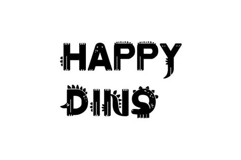 Happy Dino Font Free Font Download