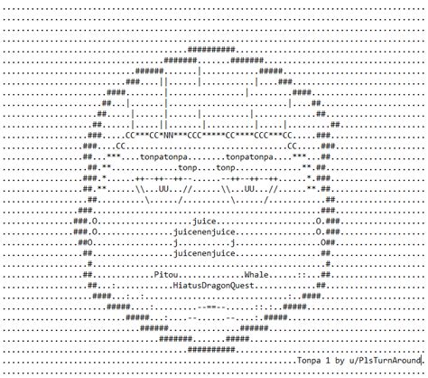 My First Attempt At Drawing Truly The Best Character In Hxh In Ascii