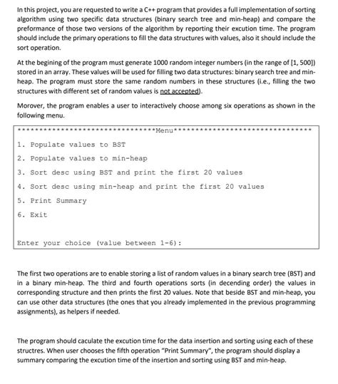 Solved In This Project You Are Requested To Write A C
