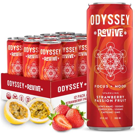 Strawberry Passion Fruit Revive Sparkling Cognition And Mood Caffeine