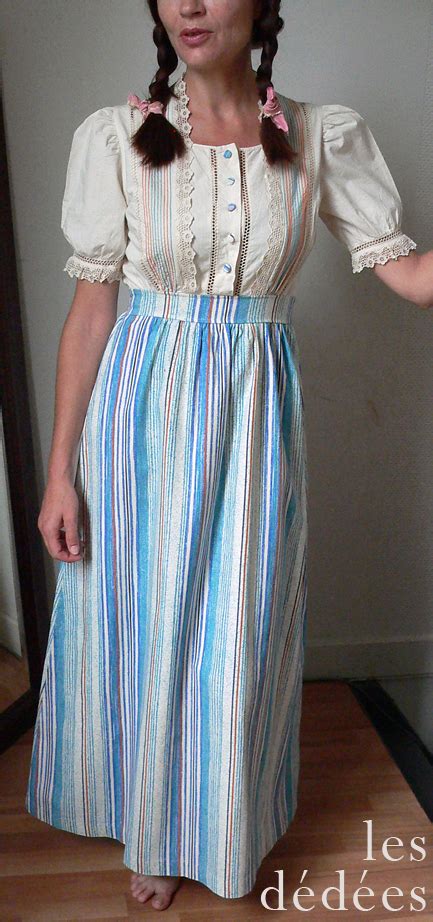 Les Dedees Vintage Recup Creations LA ROBE DE LAURA DANS LA PETITE MAISON DANS LA PRAIRIE