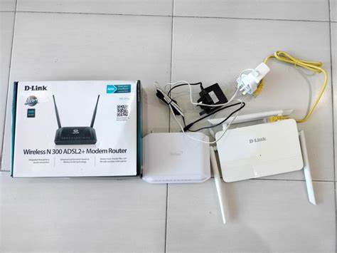 Unifi Fiberhome Modem And Dlink Wireless N300 Adsl2 Modem Router Computers And Tech Parts