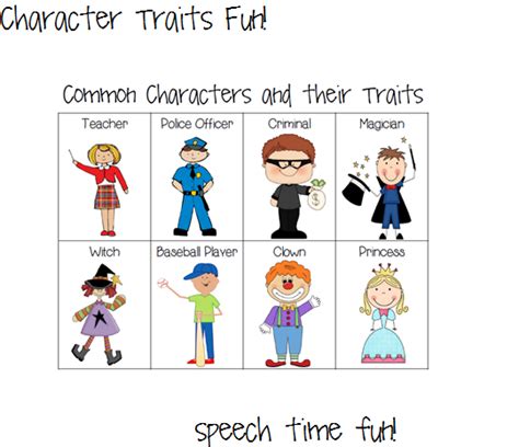 Reading Comprehension Stories Character Traits Fun