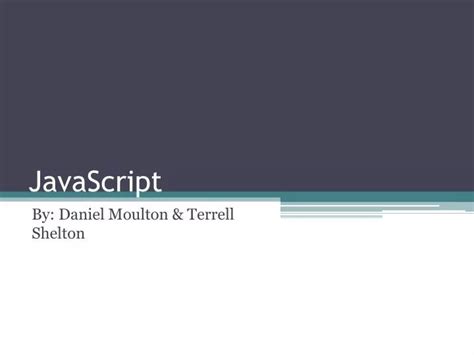Ppt Javascript Powerpoint Presentation Free Download Id3678047