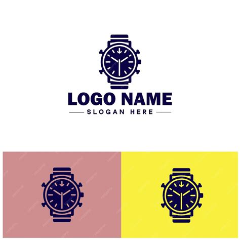 Premium Vector Wristwatch Icon Timepiece Watch Chronometer Flat Logo
