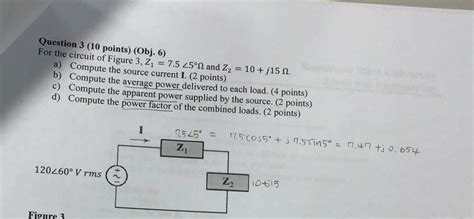 Solved Question Points Obj For The Circuit Of Chegg