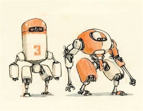 My Thoughts Exactly... - Mr Jake Parker | Robot illustration, Robot concept art, Robots drawing