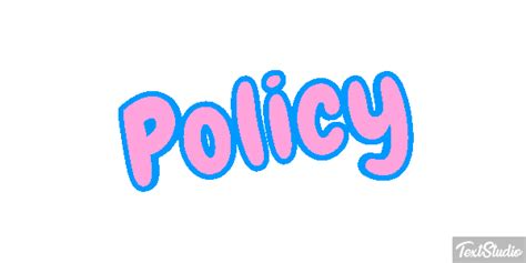 Policy Word Animated  Logo Designs