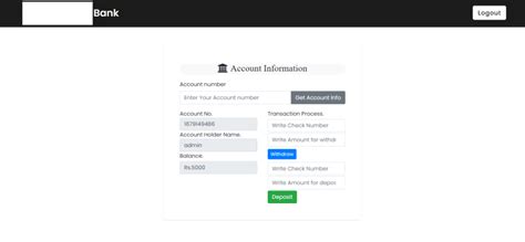 Online Bank Account Management System Project In Php With Source Code