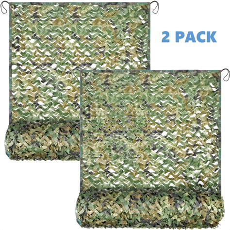 Eotvia Camo Netting Camouflage Netting 2 Pack 328ft X 656ft 3d Leaf