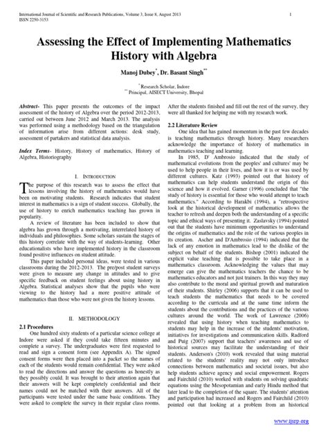 Assessing The Effect Of Implementing Mathematics Pdf Mathematics Teachers