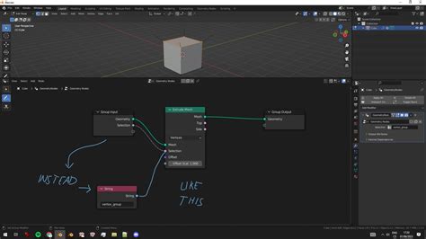 Geometry Nodes Always Have Preselected Vertex Group Without Any Group