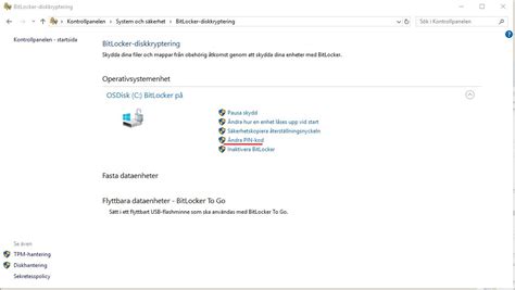 Byt Pin Kod För Bitlocker Manual