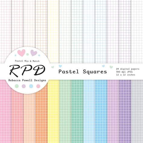 Grid Wrapping Paper Etsy